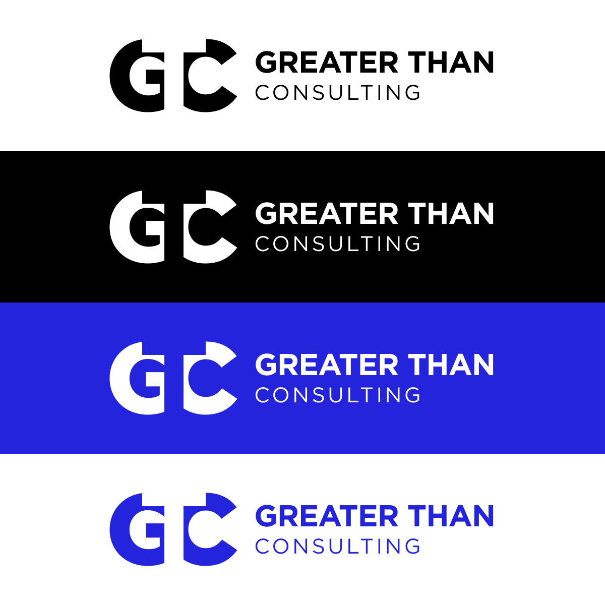 Greater Than Consulting Logo Design | Kyle Bollinger